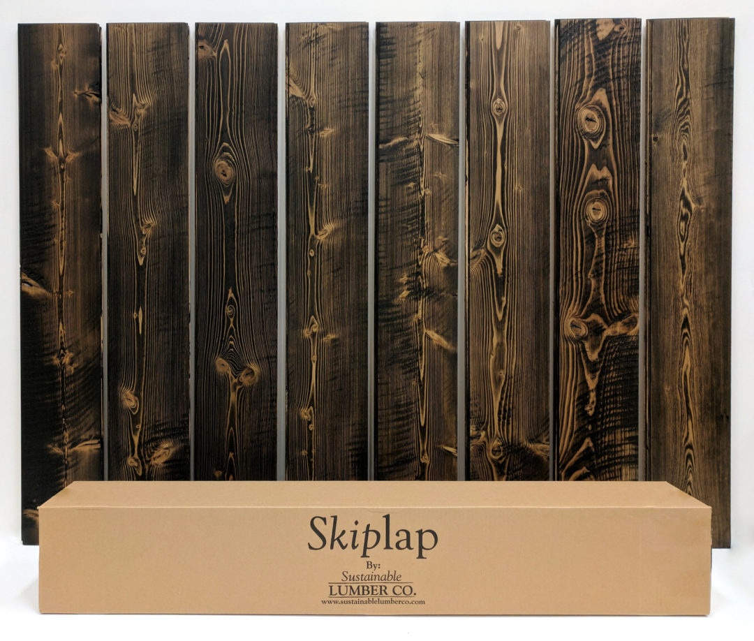 Blue Stain Pine & Douglas Fir Shiplap Wood Paneling